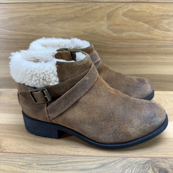 UGG | Shoes | Ugg Benson Ii Womens Boots 75 Belted Brown Leather Ankle ...